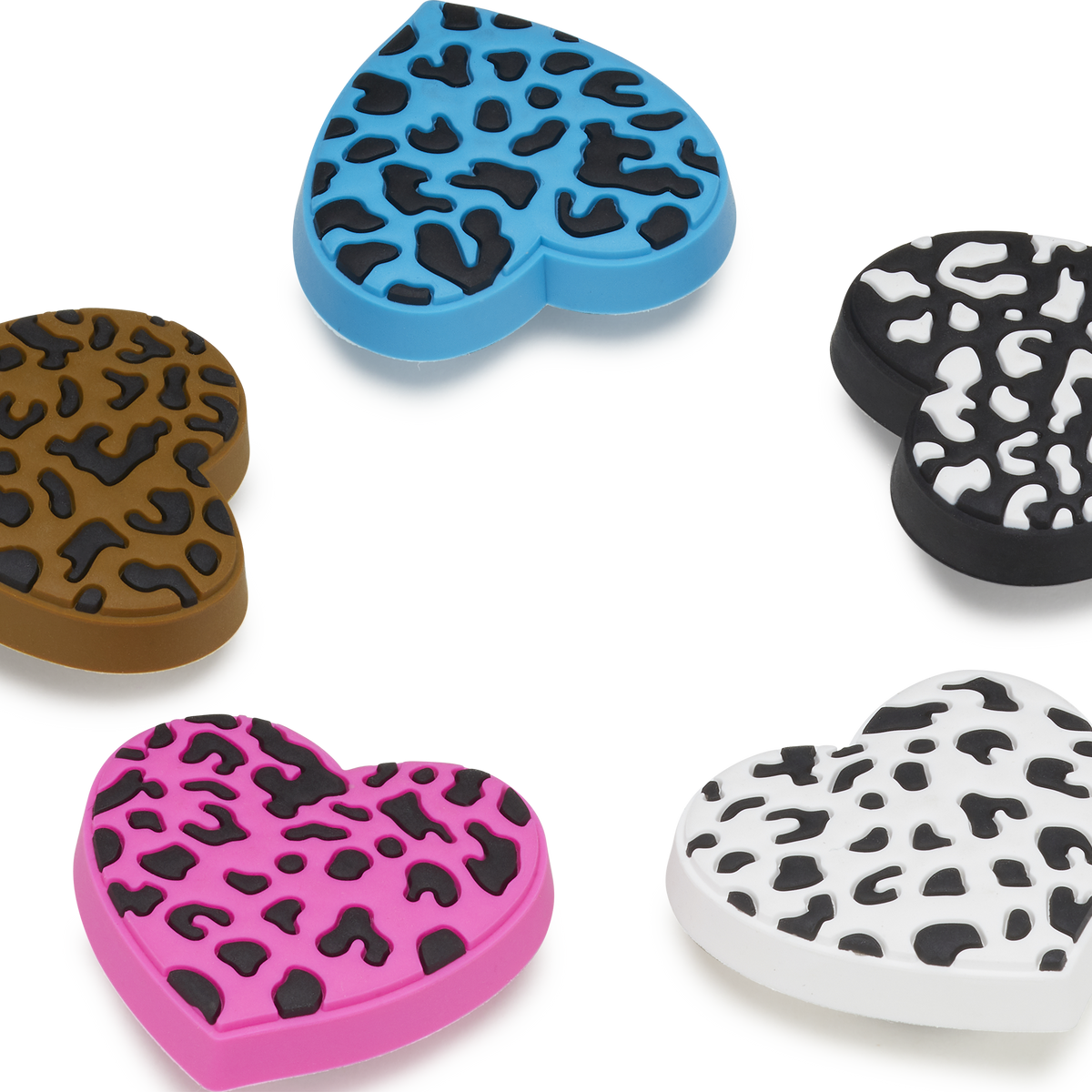 JIBBITZ LEOPARD ANIMAL PRINT HEART 5 PACK – Crocs Jordan